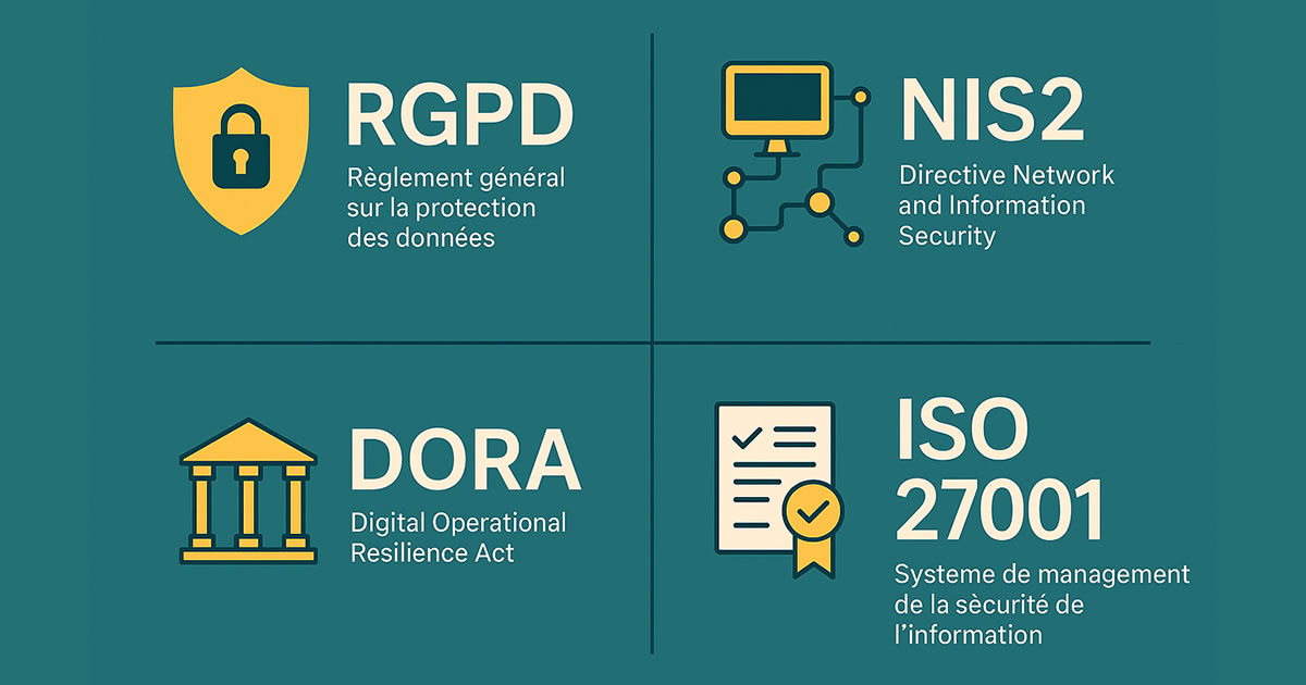 RGPD, NIS2, DORA, ISO 27001 : comprendre les cadres européens de la cybersécurité | CSM ...